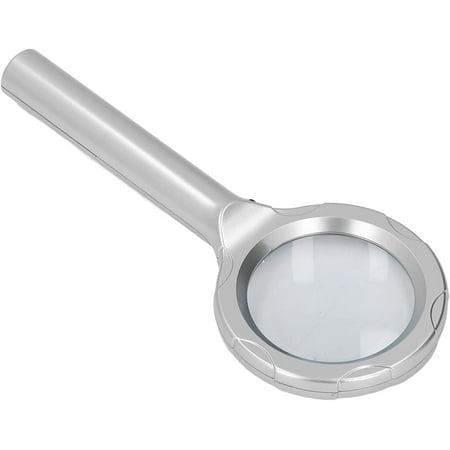 Magnifying Glass Handheld Magnifying Glass 4X Optical Illuminated ...