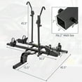 Gymax 2'' Hitch Mount Bike Rack with Tilt-Design for Easy Trunk Access ...