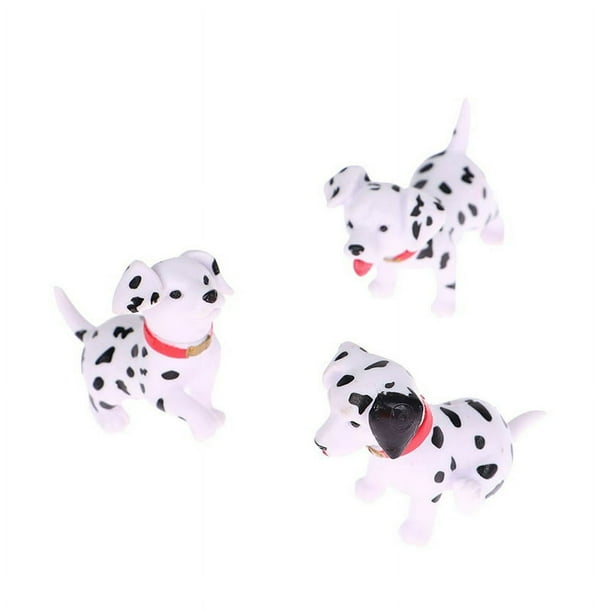 Parth Yeah 6 Pcs/Set Puppy Dalmatian Spot Dogs Cartoon Animal Figurine ...