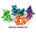 1PC 3D Printing Magic Cat New Ornament Figure Model Simulation Animal ...