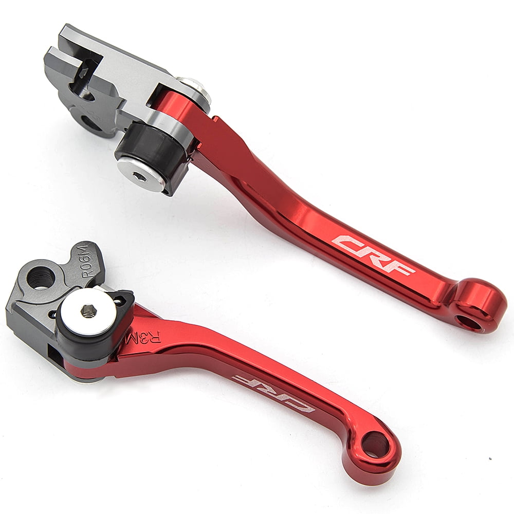 FXCNC Dirt Bike Pivot Brake Clutch Levers for CRF450R 2002-2003 ...