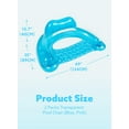 Joyfy Pool Chairs 2 Pack Inflatable Pool Floats for Adults with Cup ...