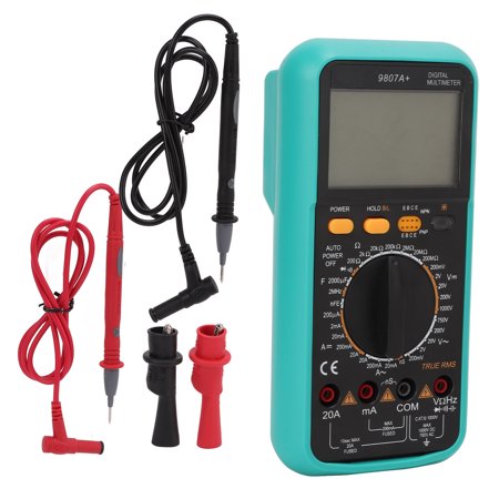 Multimeter, Backlight Sound Light Alarm Voltage Current Meter With Test ...