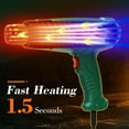 Heat Gun, Heavy Duty Hot Air Gun Kit Dual Temperature Settings 572℉~932 ...