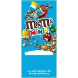 M&M's Small Minis Milk Chocolate Candy Packs - Bulk Box 1.08 Oz Tubes ...
