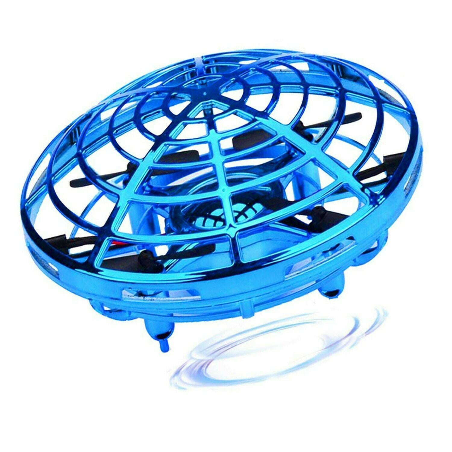 UFO Mini Drone Hand Operated Levitation LED RC Helicopter Flying Toys ...