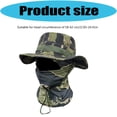 Multipurpose Unisex Sun Hat Boonie Hat Mask With Full Coveraged Against ...