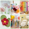 58Pcs Crepe Paper Flower DIY Kits Colourful Paper Sheets 6 Rolls Crepe ...