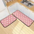 2-Piece Kitchen Mat Set Non Slip Washable Floor Mats Decorative Rugs ...