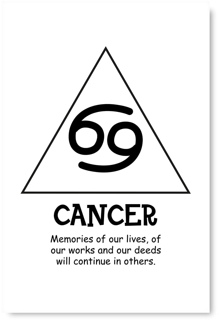 Awkward Styles Cancer Zodiac Sign Cancer Poster Astrology Zodiac Sign ...