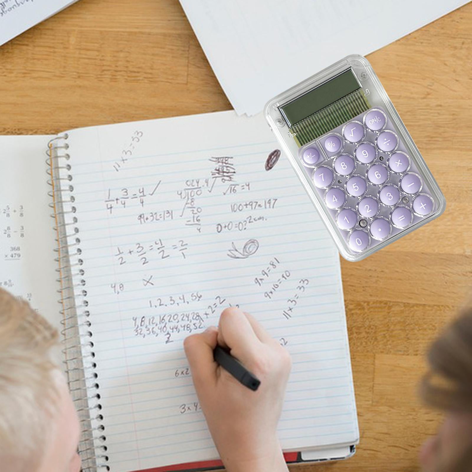 Calculadora de Mano Perfke Calculadora de Oficina Digital 8 Rosa ...