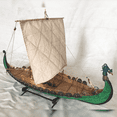1/50 Scale Viking Longship Wooden Model Kit, DIY Ancient Norse Sailing ...