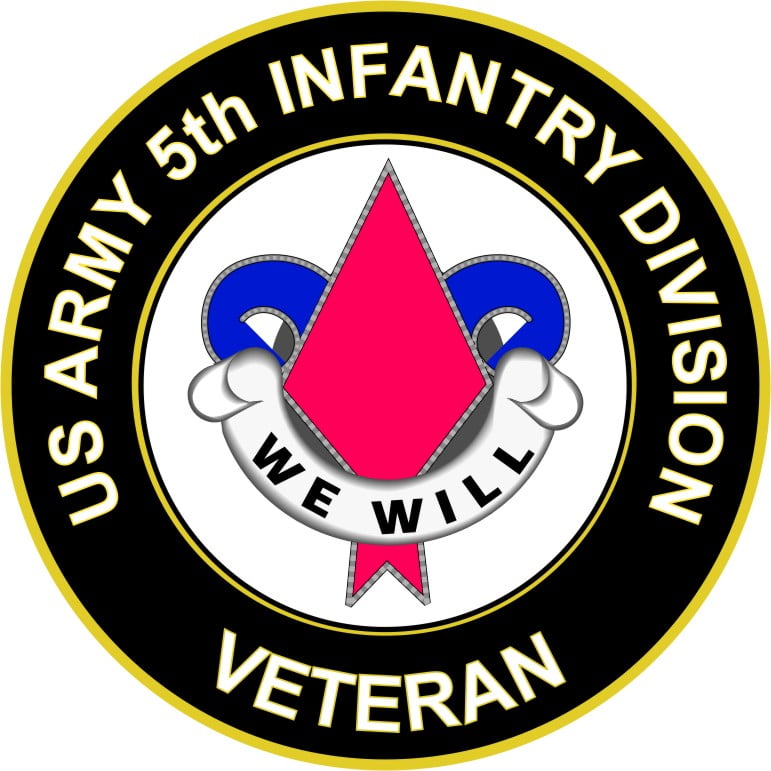 3.8 Inch U.S. Army 5th Infantry Unit Crest Veteran Sticker Decal ...