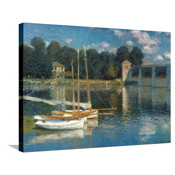 Art.com Monet: Argenteuil Stretched Canvas Print Wall Art by Claude ...