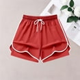 2 in 1 Double Layer Running Shorts for Women High Waisted Gym Short ...