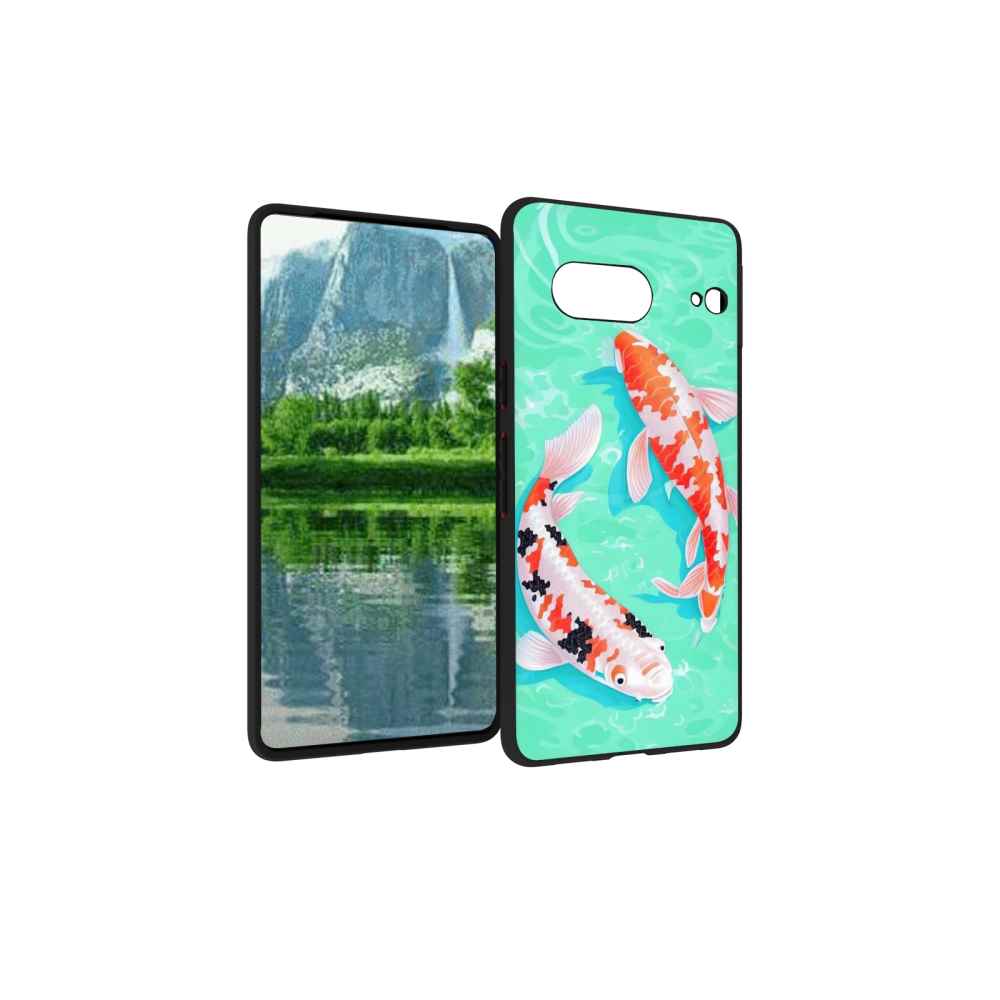 Compatible with Google Pixel 7 Phone Case, koi-fish-39 Case Silicone ...