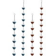 Artistic Rain Collection Chain With Metal Flower Cups Easy Gutters ...