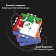 Rubik's Cube, 3x3 Magnetic Speed Cube, for Fast Solves, Brain Teaser ...