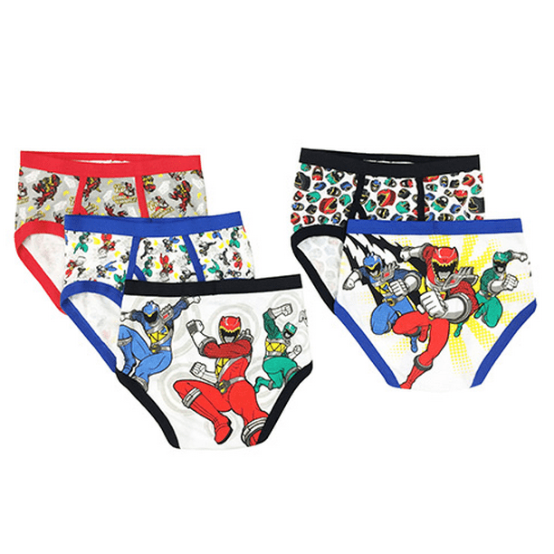 Power Rangers - Power Rangers Boys Underwear, 5 Pack Briefs (Little ...