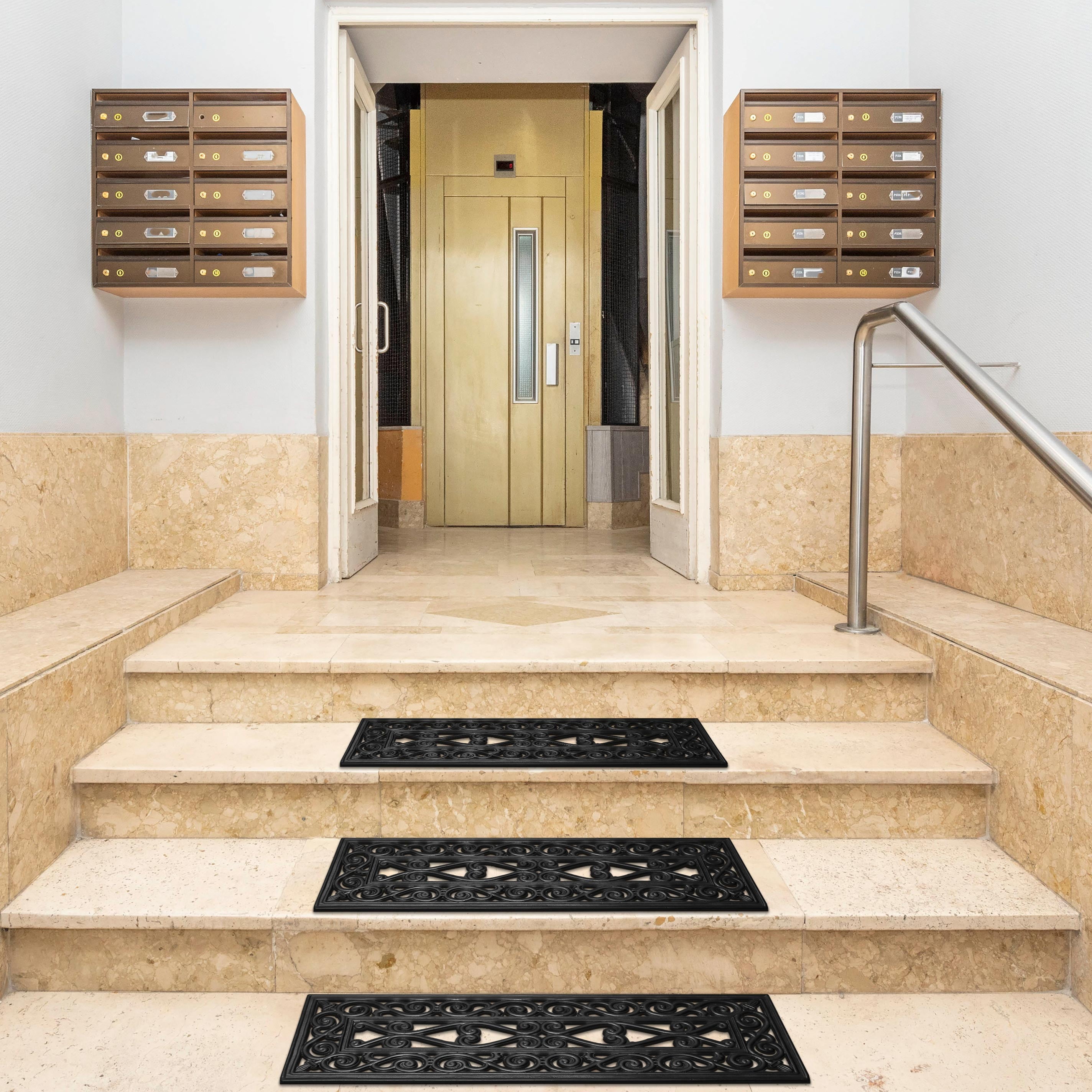 Ottomanson Easy Clean, Waterproof, Low Profile Non-Slip Indoor/Outdoor ...