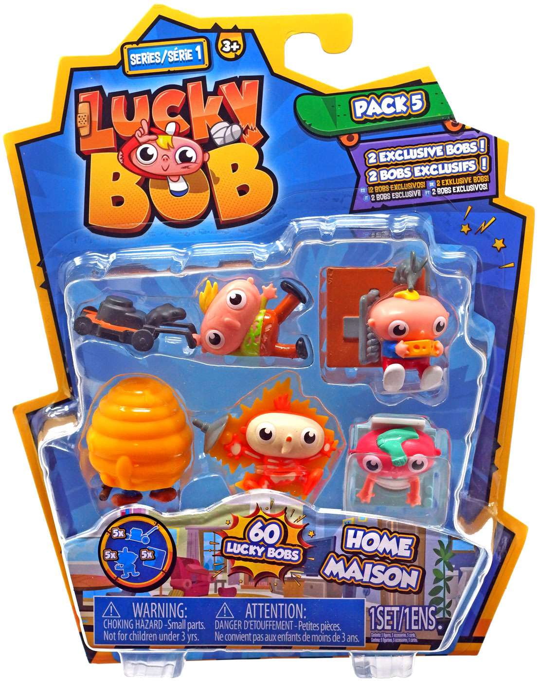 Lucky Bob Mini Figure Series 1 Home 5-Pack (2 Exclusive Bobs ...