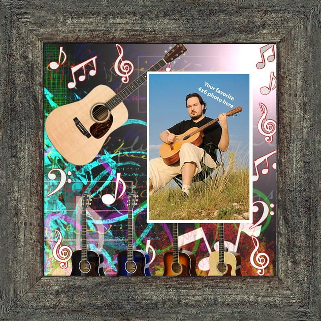 Acoustic Guitar, Concert Band Personalized Picture Frame, 10X10 3520 ...