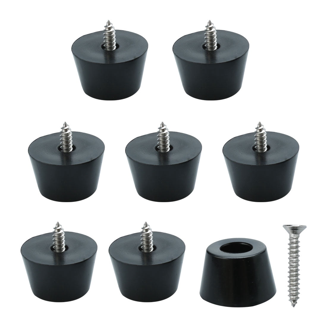 Unique Bargains 8pcs Rubber feet Bumper Amplifier Laptop Leg Pad with ...