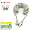 LANHSM Flexible Durable and Soft Grey 5m Long Spring Shower Hose Tube ... LANHSM Flexible Durable and Soft Grey 5m Long Spring Shower Hose Tube ...