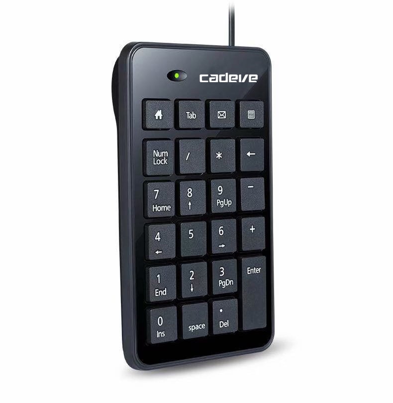 Buy Wired Number Pad - Numeric Keypad Silent 23 Keys USB Numpad ...
