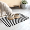 Black Striped Dish Drying Mats for Kitchen Counter, Modern Stripes ...
