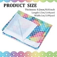 1m Polyester and Spandex Fish Scales Fabric Colorful 1500x0.2mm ...