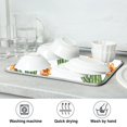 Watercolor Cactus Dish Drying Mat for Kitchen Counter 18x24 In ...