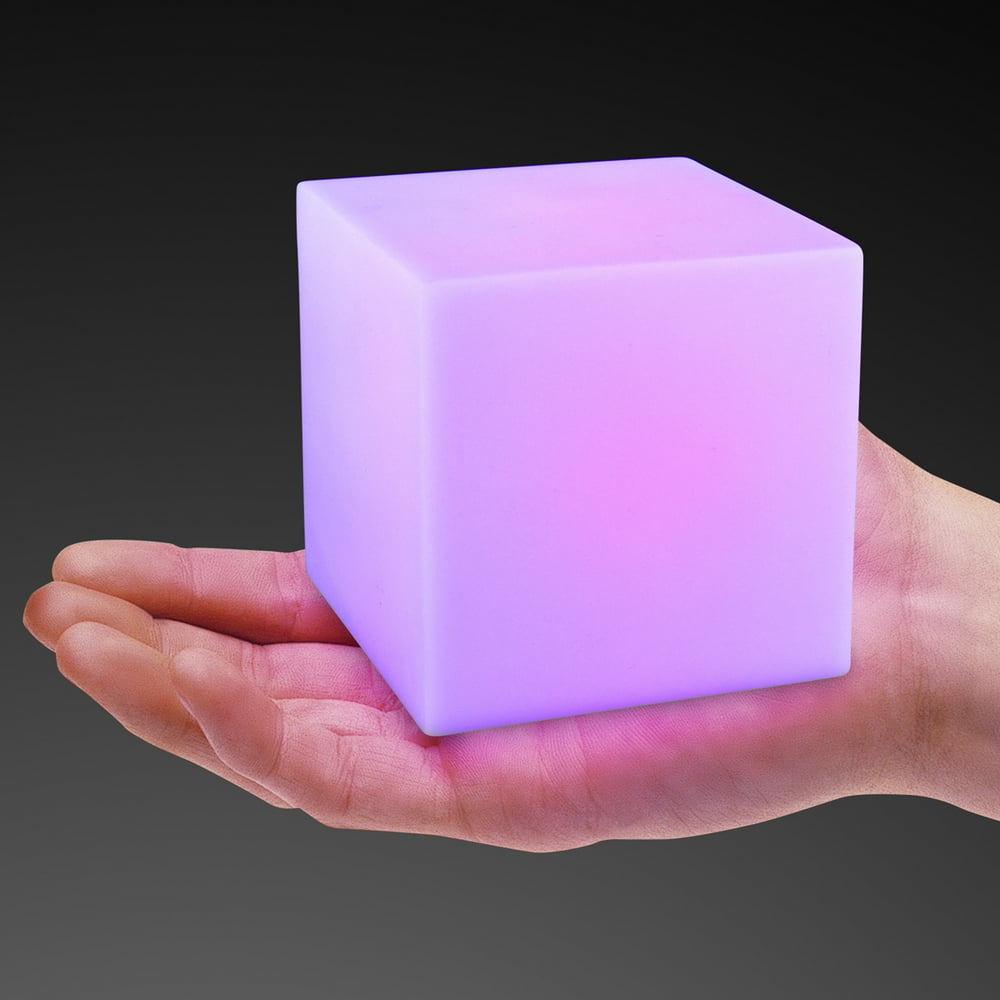 FlashingBlinkyLights Mood Light Deco Cube with Color Changing LED ...
