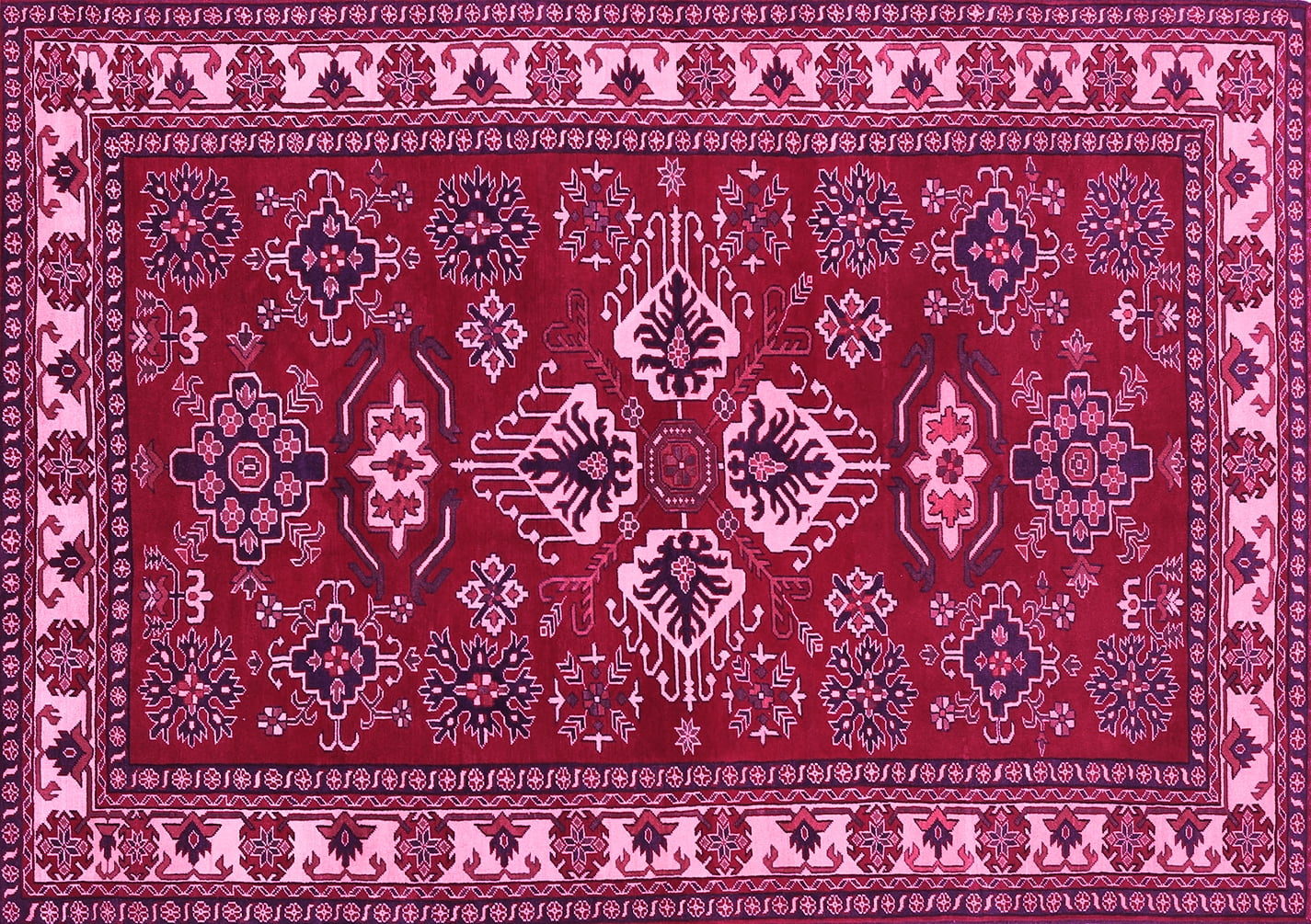 Ahgly Company Indoor Rectangle Persian Pink Traditional Area Rugs, 2' x ...