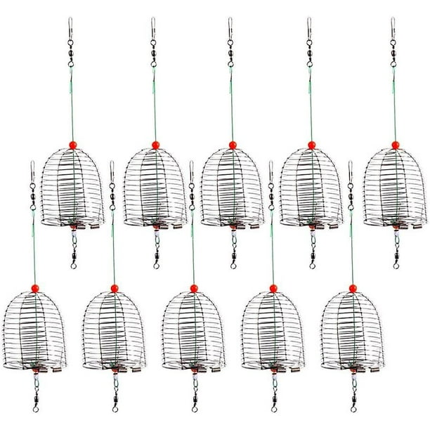 10 Pieces Feeder Basket, Fishing Bait, Cage Trap, Feeder Basket ...