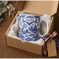 Blue Willow Patriotic Mug 2D Printed 3D Effect Personalized Ceramic ...