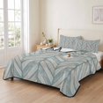 Abstract Farm Woodcuts 3 Pieces Quilt Set,1 Quilt with 2 Shams ...