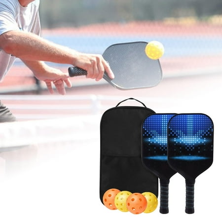Pickleball Paddles Pickle Ball Raquette with Bag Fiberglass Surface ...