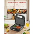 3 in 1 Sandwich Maker, 1200W Waffle Maker, Panini Press Grill, With 5 ...
