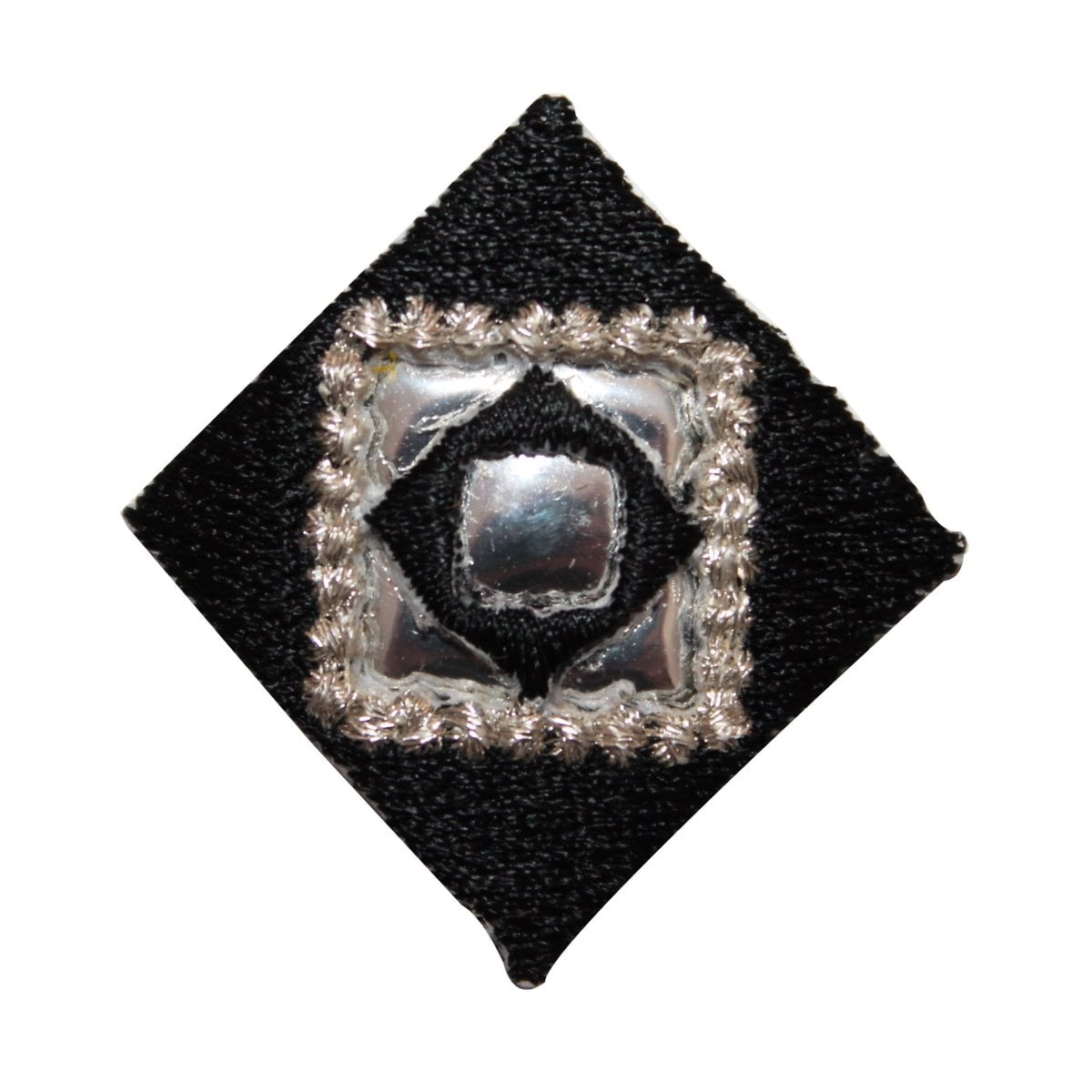 ID 8798 Black Reflective Diamond Patch Craft Square Embroidered Iron On ...