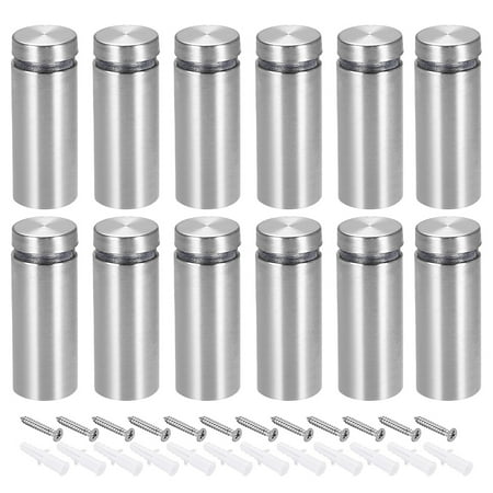Glass Standoff Mount Stainless Steel Wall Standoff Holders 19mm x 52mm ...
