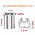Duplex Aluminum Crimping Loop Sleeves, Wire Rope Ferrules for 1/16" to ...