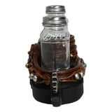 Western Cowboy Double Boot Spurs And Concho Faux Leather Salt Pepper ...