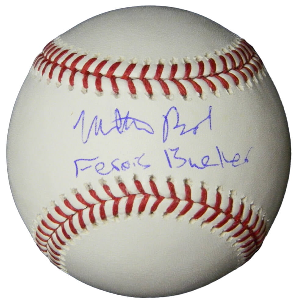 Matthew Broderick Signed Rawlings Official MLB Baseball w/Ferris ...