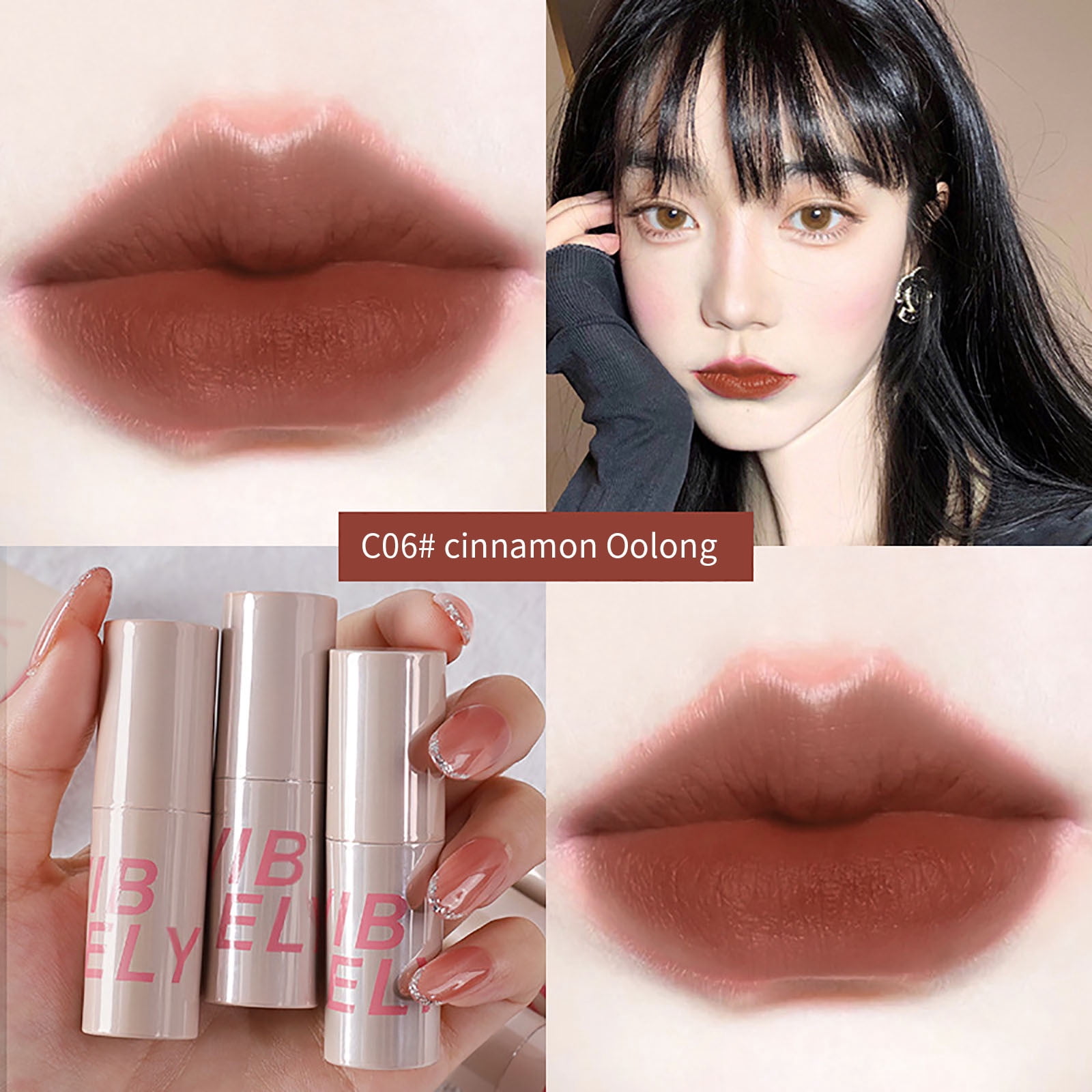 Lápiz labial para mujer, tinte labial, brillo labial en polvo, bruma de ...