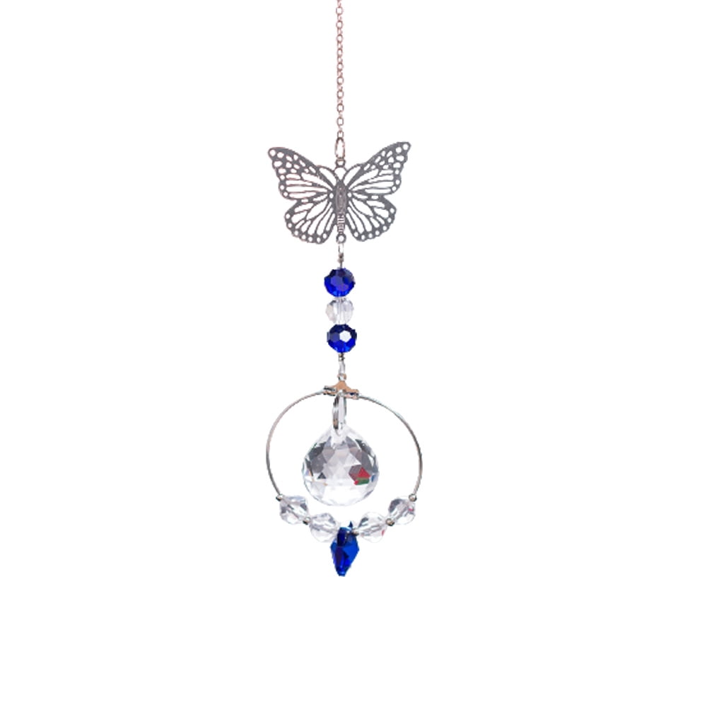 Chandelier Suncatcher Crystal Ball Prisms Pendant Buttrfly Window ...
