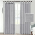 Light Filtering Linen Curtains, 70 Inch, Semi Sheer, Lightweight, 2 ...