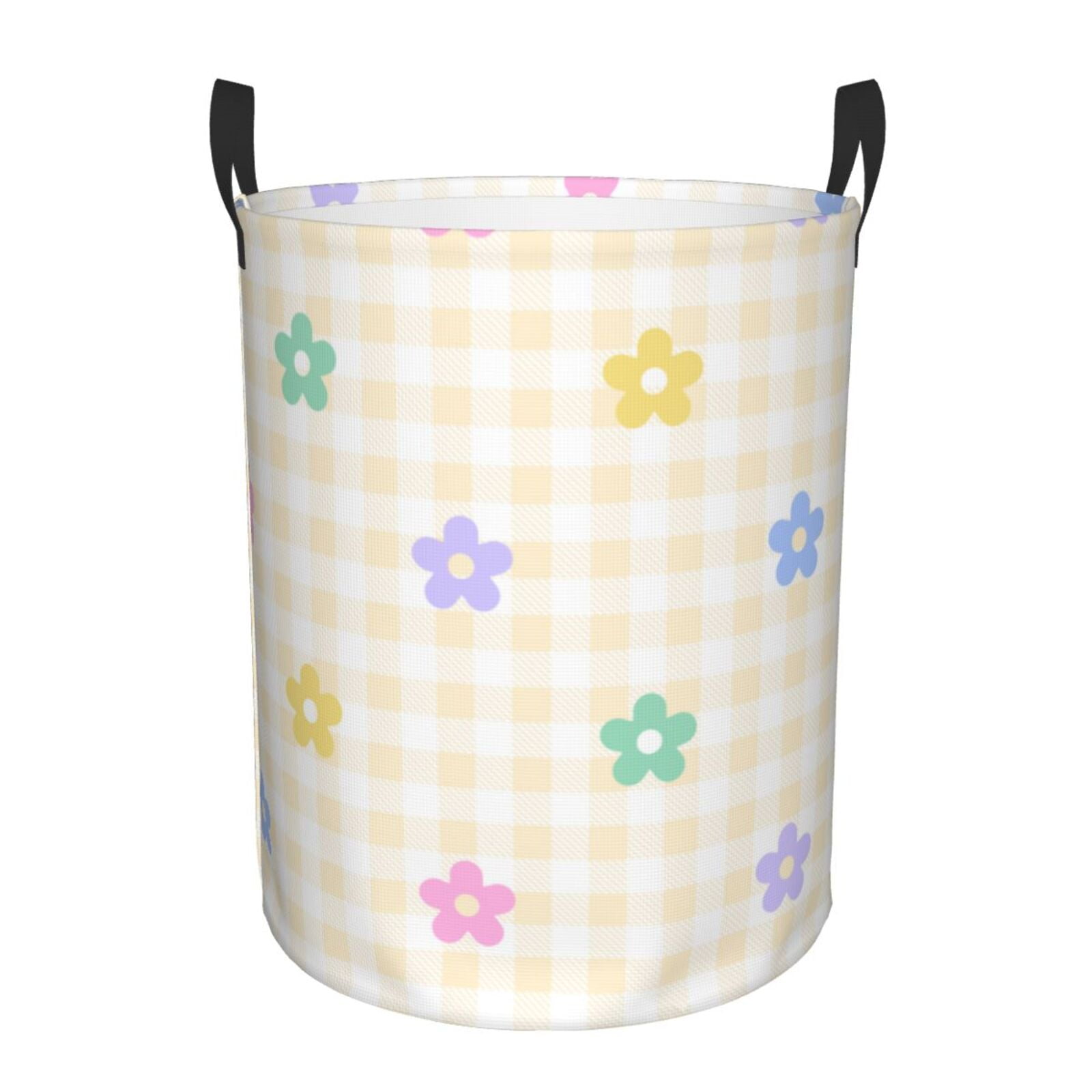 ZNDUO Round Laundry Basket, Waterproof Collapsible Laundry Baskets with ...