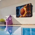 Basketball Outdoor TV Cover 30 to 32 Inch Water and Fire Lightning ...