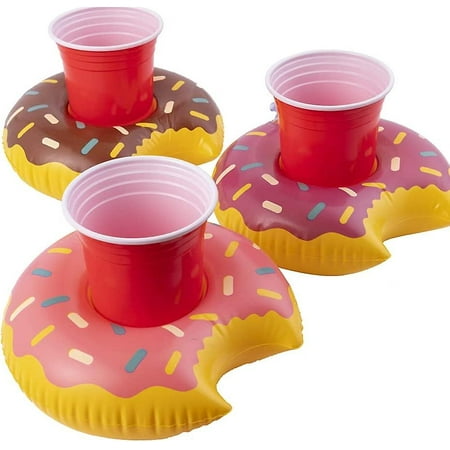 Inflatable Drink Holders, 12 Packs Inflatable Cup Coasters Drink Floats ...